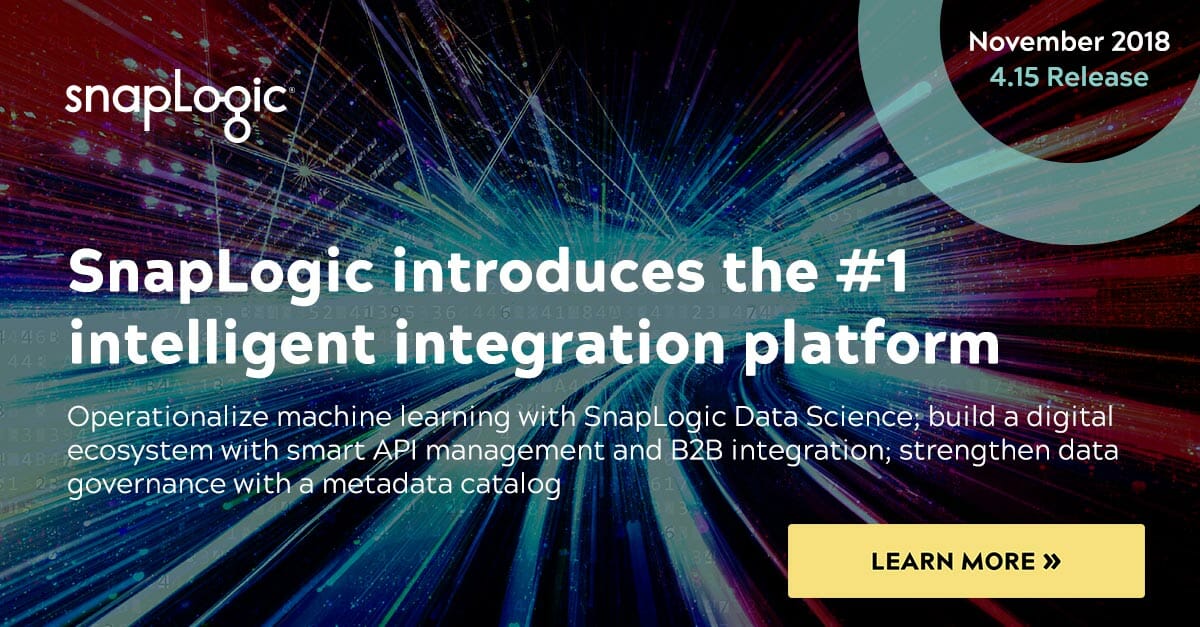 SnapLogic Introduces the #1 Intelligent Integration Platform | SnapLogic