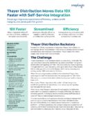 Thayer Distribution Moves Data 10X Faster with Self-Service Integration | SnapLogic