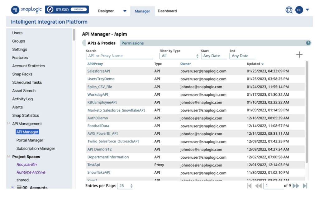 Enterprise API Management and Development Platform