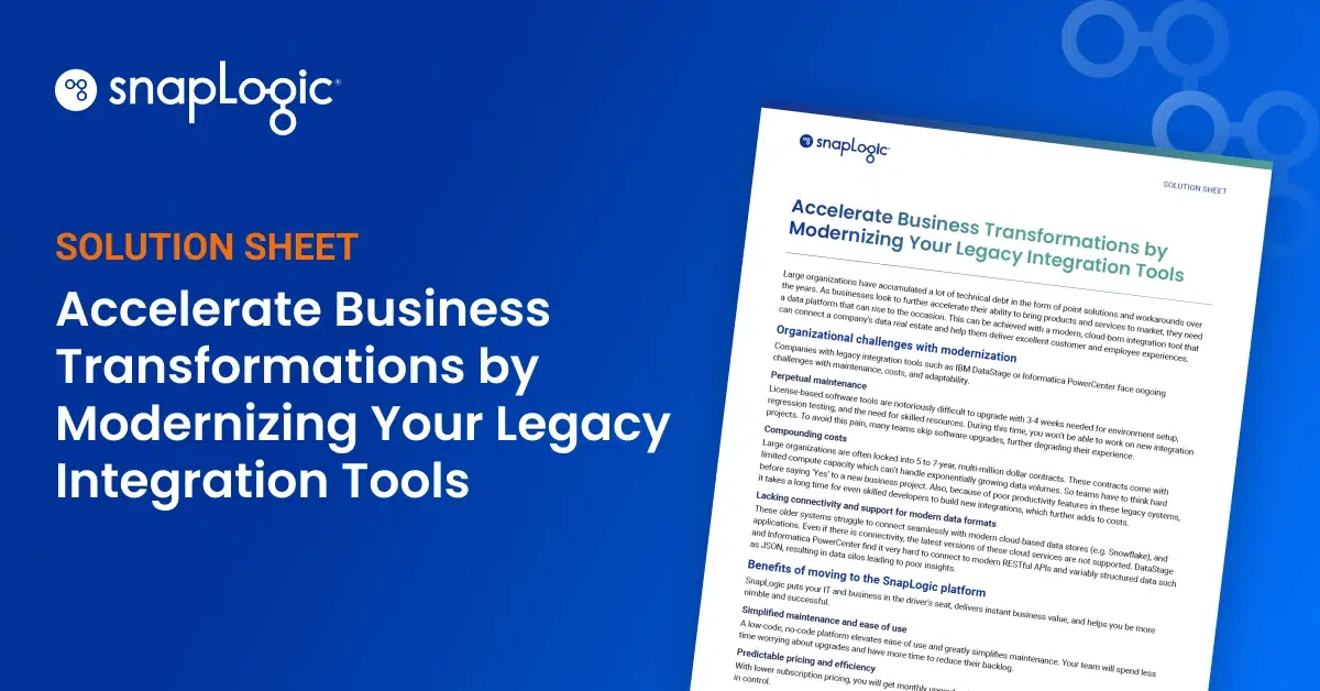 Accelerate Business Transformations by Modernizing Legacy Tools Accelerate Business Transformations by Modernizing Legacy Tools