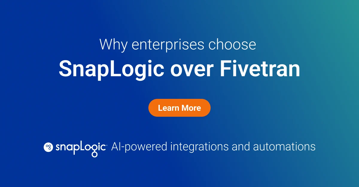 Fivetran Alternative | Warum Unternehmen SnapLogic wählen