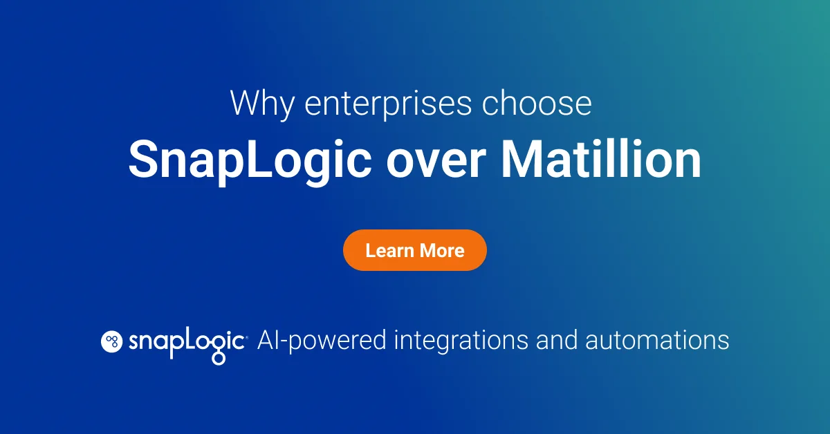 Matillion Alternative | Why Enterprises Choose SnapLogic