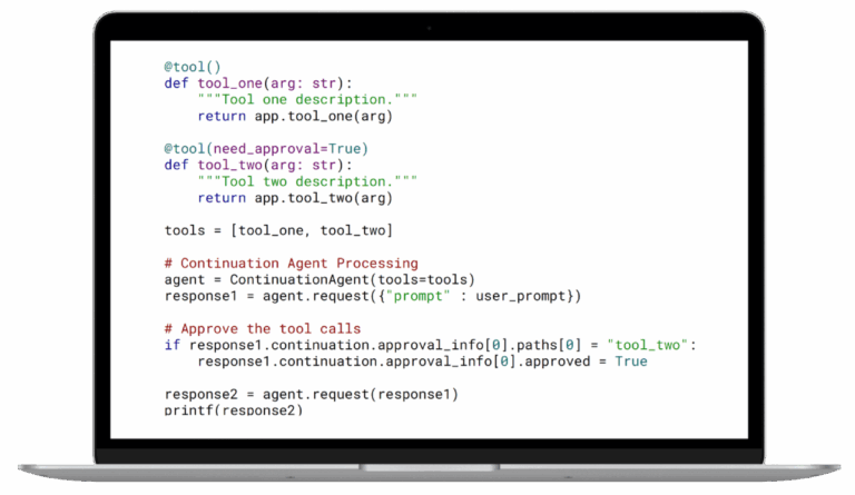 Agent Continuations for Resumable AI Workflows