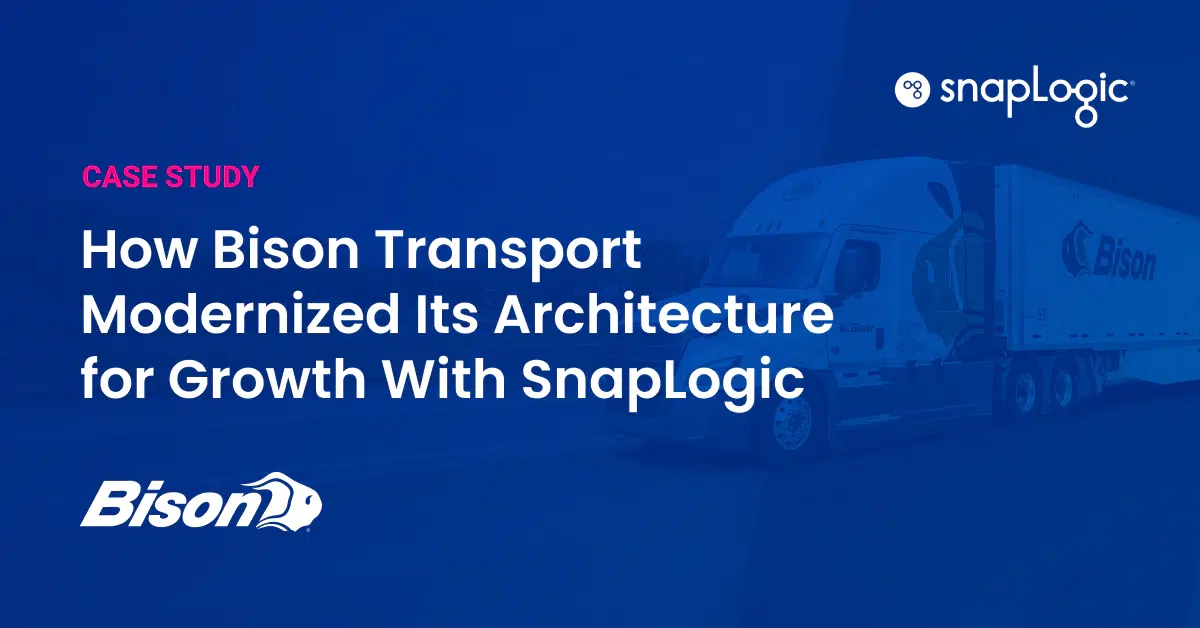How Bison Transport Modernized Its Architecture With SnapLogic